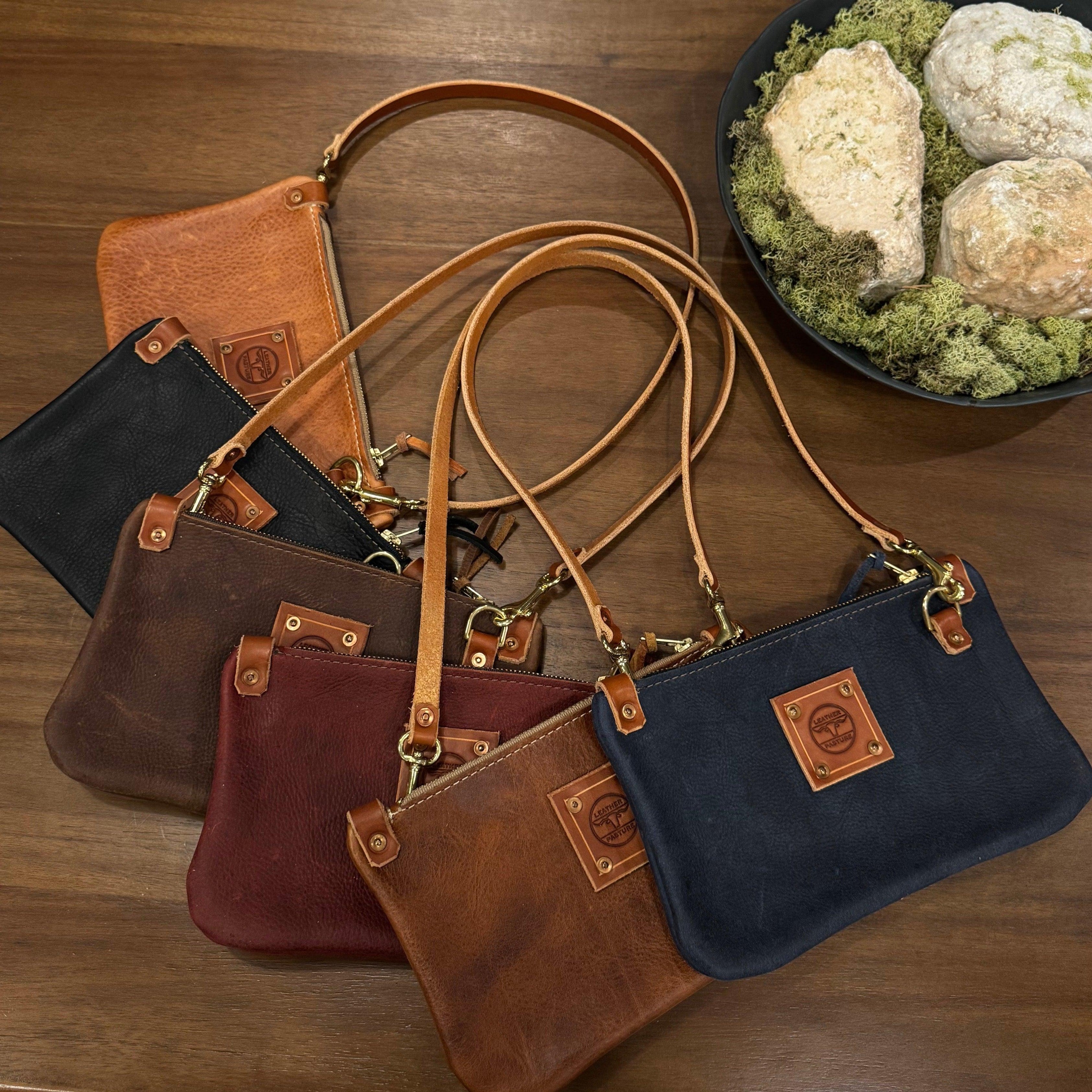 Micro Messenger Bag in Umber – Leather Pasture