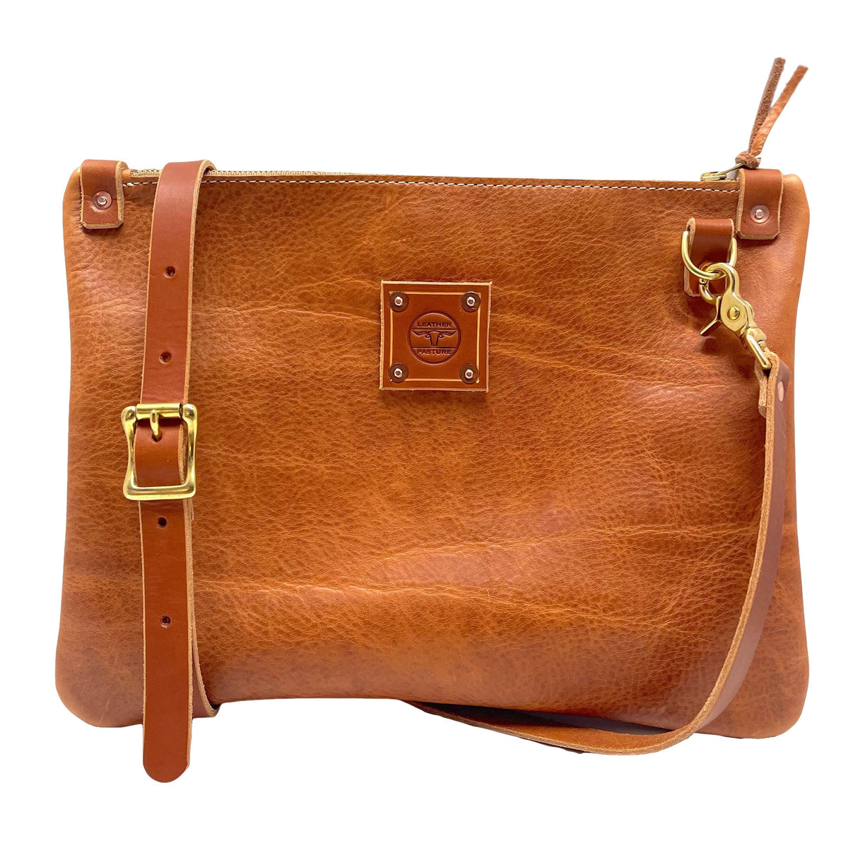 RTS - Leather Messenger Bag in Copper – Leather Pasture